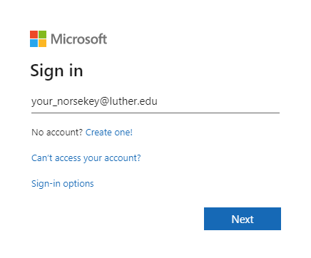 Microsoft SSO and MFA | Luther College